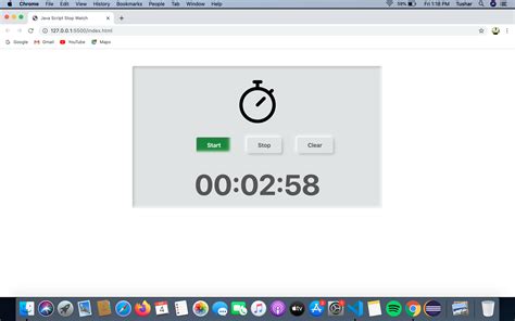 GitHub Tusharchemate Frontend JS Stopwatch