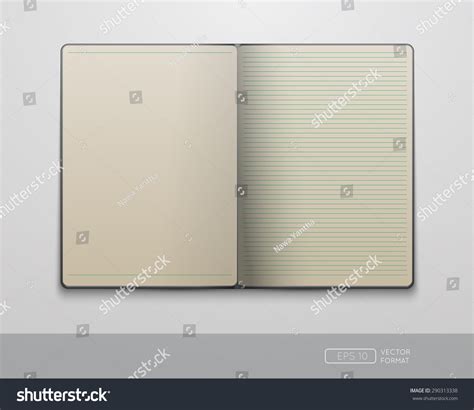 Blank Notebook Template Vector Illustration Stock Vector Royalty Free Shutterstock