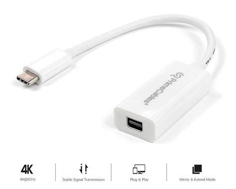 USB Type C To Mini DP DisplayPort Adapter Supports K PrimeCables