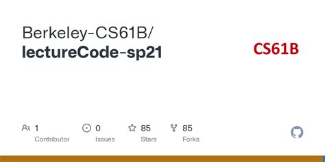 Lecturecode Sp21exercisesdiyreadme At Master · Berkeley Cs61blecturecode Sp21 · Github