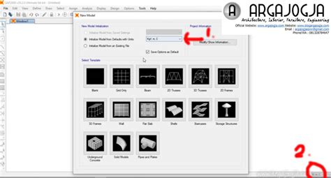 Cara Mengatur Satuan Dan Grid Pada Sap2000 Versi 20 Argajogjas Blog