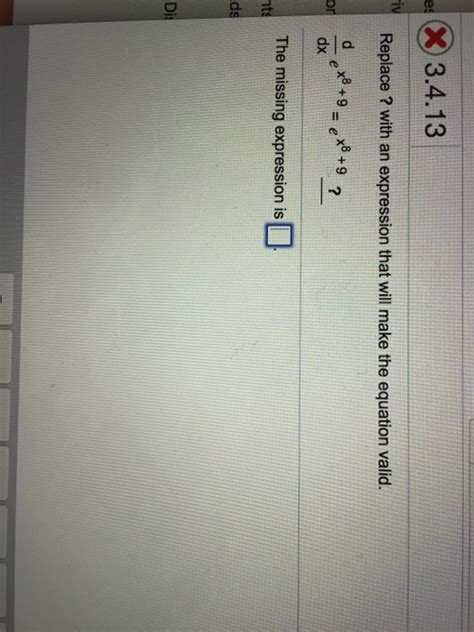 Solved Replace With An Expression That Will Make The