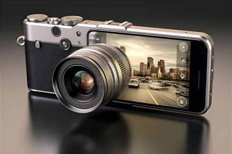 Digital Dslr Camera With Lens Ai Generated Stock Illustration