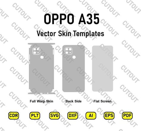 Oppo A Vector Skin Cut Files