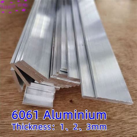 Thin 1mm 2mm 3mm Aluminum Flat Bar 6061 Aluminium Al Sheet Diy Material
