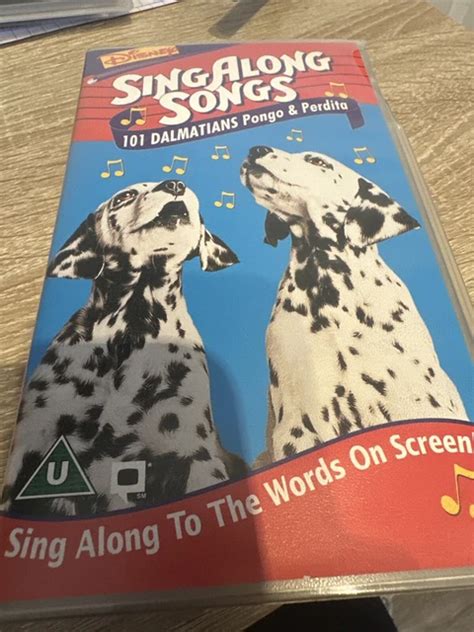 Disney Sing Along Songs 101 Dalmatians Pongo And Perdita Vhs 1996 £5