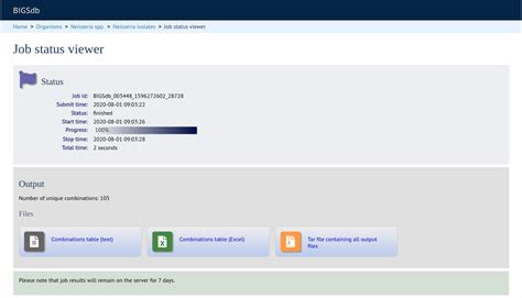 Unique Combinations — Bigsdb 1520 Documentation