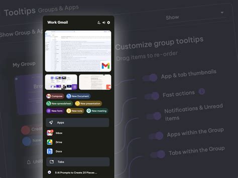 New More Ways To Customize The Tooltip Menus