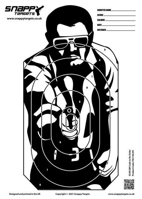 X Large A3 Or A2 Nato Fig 11 Target 100 Pack Snappy Targets