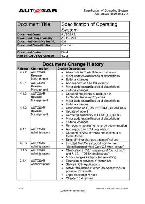 Specification Of Operating System Autosar Release 4 2 2 Docslib