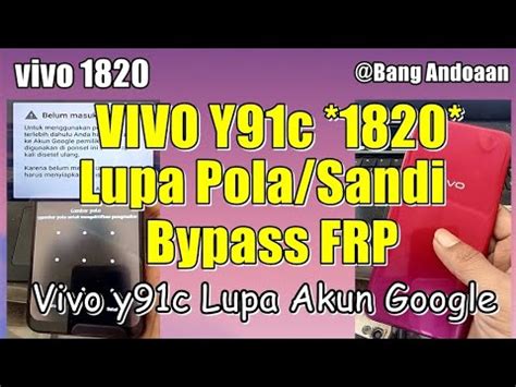 Vivo Y C Lupa Pola Vivo Y C Lupa Akun Google Bypass Frp Lupapola Lupaakungoogle Lupasandi