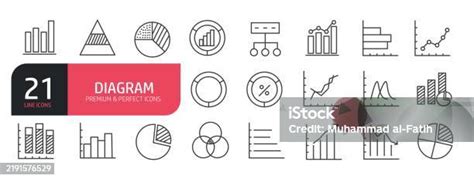 다이어그램 차트 그래프 파이와 관련된 선 아이콘 집합입니다 윤곽선 아이콘 모음 편집 가능한 획 벡터 일러스트 레이 션 아이콘에 대한 스톡 벡터 아트 및 기타 이미지 Istock