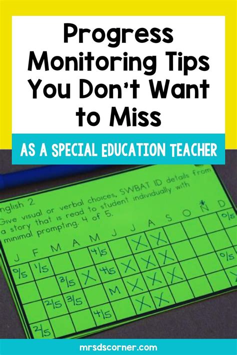 20 Progress Monitoring Tips For Special Educators Mrs Ds Corner