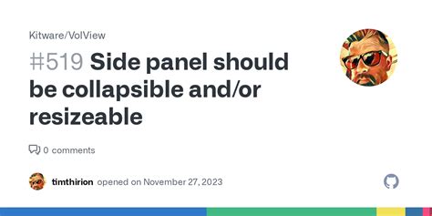 side panel should be collapsible and or resizeable · issue 519