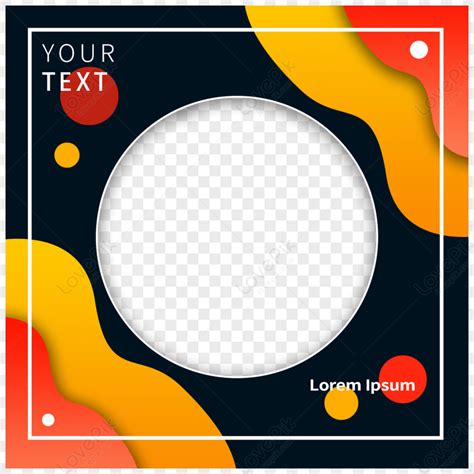 원형 유체 추상 소셜 미디어 일러스트 테두리프로모션마케팅 Png 일러스트 무료 다운로드 Lovepik