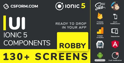 Codemarket Robby Ionic 5 Angular 10 Ui Theme Template App