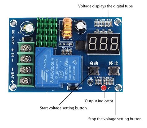 Undervoltage Control Module Over Discharge Protection Switch Battery Charge Controller Module