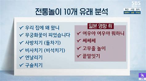 이슈 유머 전통놀이 노래 일본영향을 받은걸까 그외 일본의 영향을 받은 한국놀이 정리