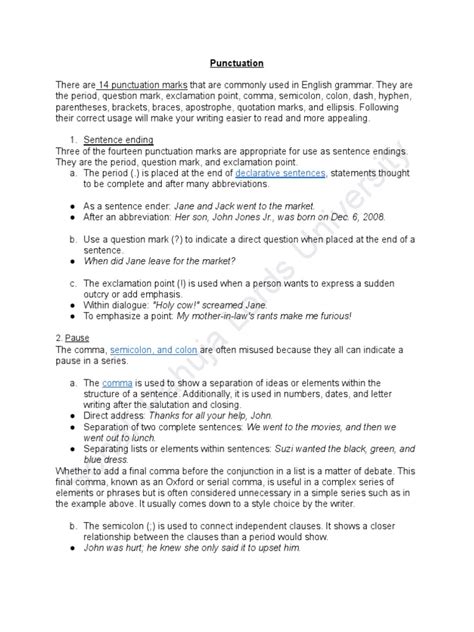 Punctuation Pdf Bracket Ellipsis