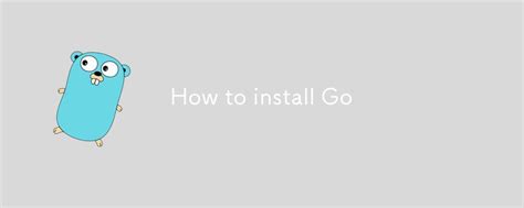 How To Install Go Golang Php Cn