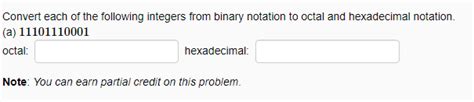 solved convert each of the following integers from binary