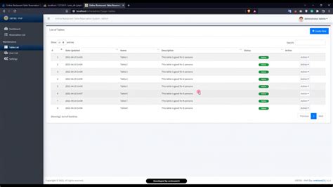 Online Restaurant Table Reservation System Project In Php With Source Code And Report Download
