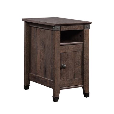 Sauder Carson Forge Side Table Coffee Oak Finish