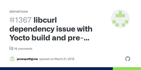 Libcurl Dependency Issue With Yocto Build And Pre Built Net Core 206