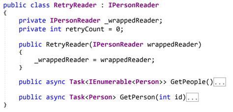Jeremy Bytes More Di Adding Retry With The Decorator Pattern