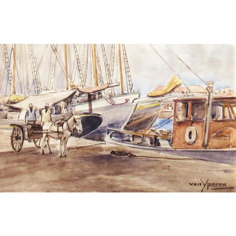 Gerrit Willem Van Yperen Harbor In Trinidad Circa 1940 Chairish