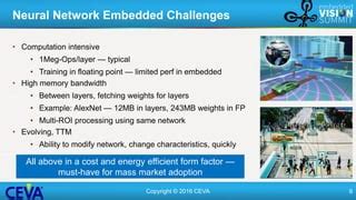 Fast Deployment Of Low Power Deep Learning On CEVA Vision Processors A Presentation From CEVA