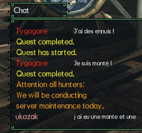 never seen server maintenance r mhgu