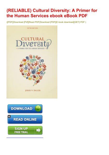 Reliable Cultural Diversity A Primer For The Human Services Ebook