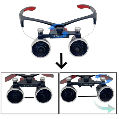 3 5x Dental Medical Binocular Loupes With Headlight Led Light 320 420mm