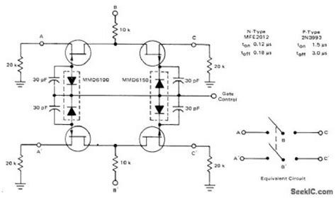 DPDT FET Basic Circuit Circuit Diagram SeekIC Com