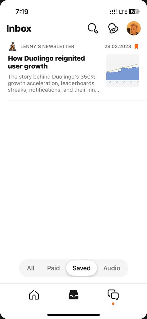 Substack Inbox Screen Ui Free Mobbin Alternative