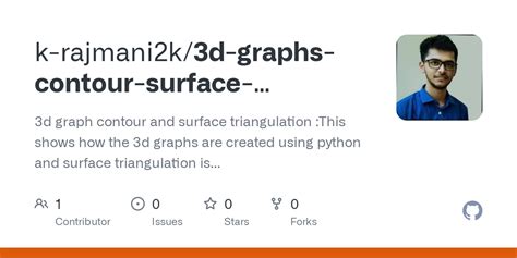GitHub K Rajmani K D Graphs Contour Surface Triangulation D Graph Contour And Surface