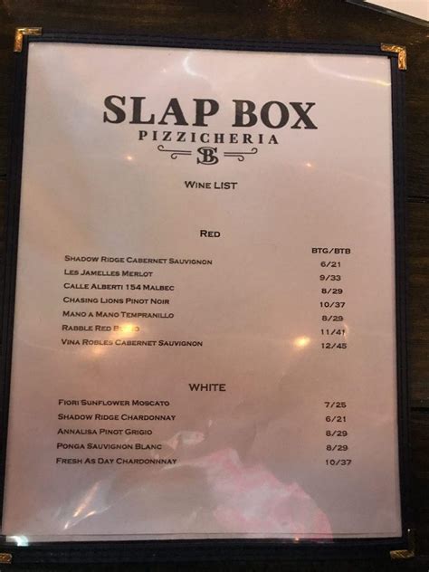 Menu at 600 Degrees Round Rock (Slapbox Round Rock) pub & bar, Round Rock