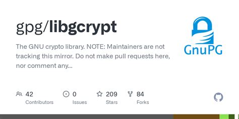 GitHub Gpg Libgcrypt The GNU Crypto Library NOTE Maintainers Are Not Tracking This Mirror