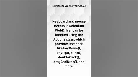 Selenium Web Driver Java Tips Seleniumwebdriver Java Testautomation