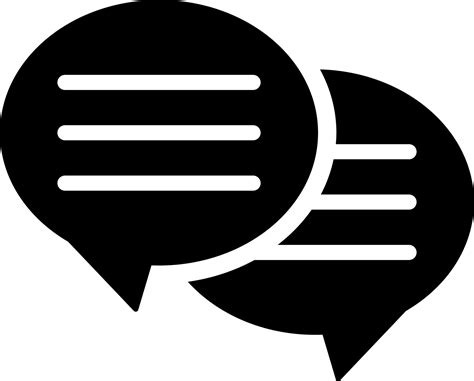 Black And White Illustration Of Communication Icon 24285436 Vector Art At Vecteezy