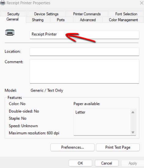 Printer Troubleshooting 1 Store Management POS Software For Clothing Alterations Dry