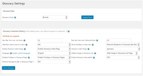 How Can I Ensure That “normal” Main Glossary Page Displays Correctly