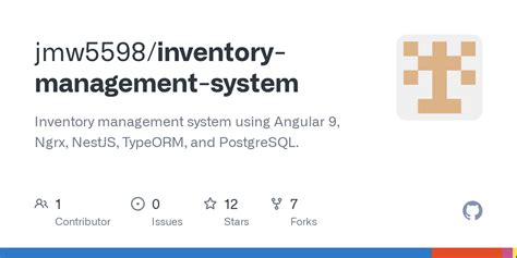 Github Jmw Inventory Management System Inventory Management System Using Angular Ngrx