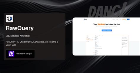 Sql Database Ai Chatbot Rawquery Sql Database Ai Chatbot Rawquery