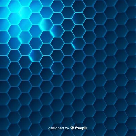 Abstract Hexagonal Shapes Background