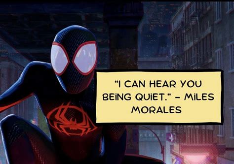 Spider Man Across The Spider Verse Quotes Miles Morales Speech