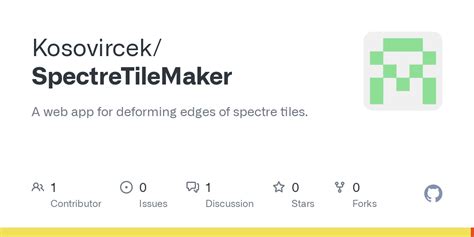 GitHub Kosovircek SpectreTileMaker A Web App For Deforming Edges Of Spectre Tiles