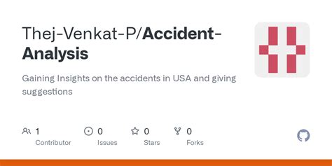 Accident Analysis Usa Accident Analysis Ipynb At Main · Thej Venkat P Accident Analysis · Github