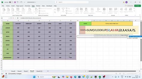 sum vlookup formula use in excel shortvideo vlookup sumif